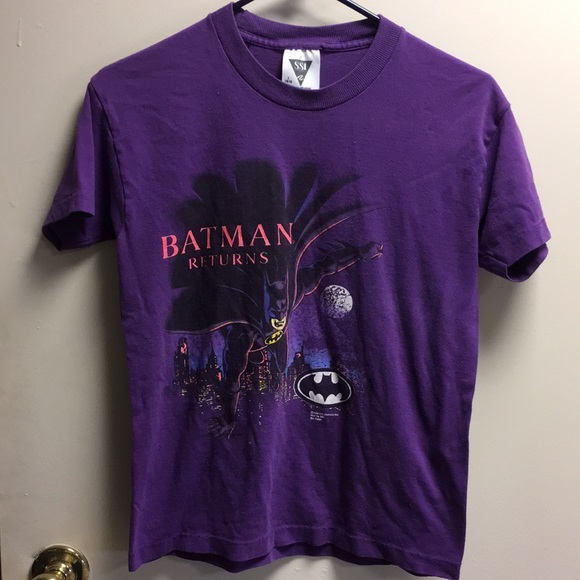 Tops | Vintage Batman Returns Tshirt Tee Dc Comics | Poshmark